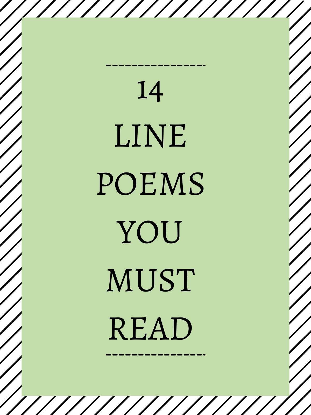 14 Line Poems You Must Read Aestheticpoems