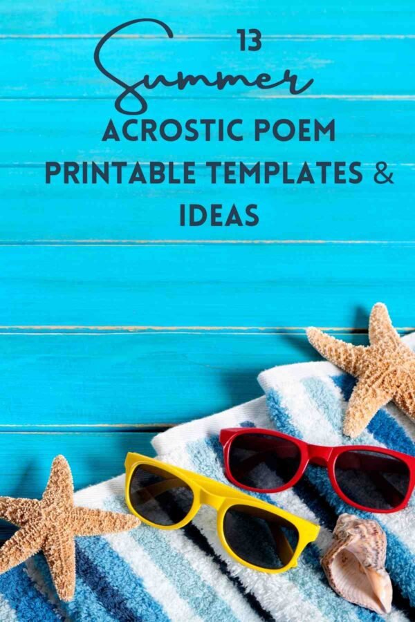 13 Summer Acrostic Poem Printable Templates & Ideas - Aestheticpoems