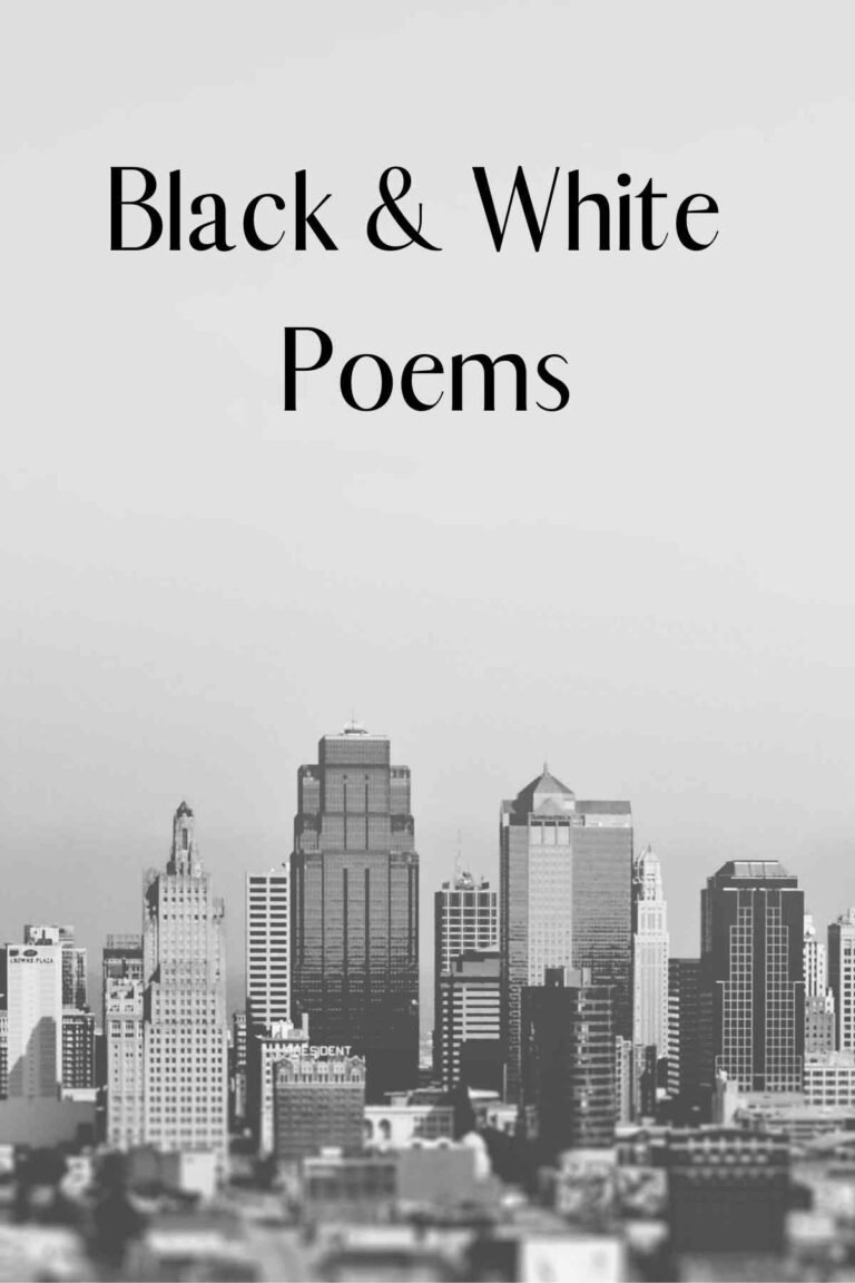 17 Black and White Poems With Contrast - Aestheticpoems