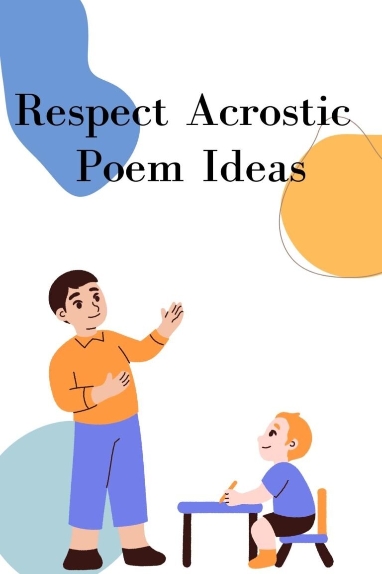 11 Respect Acrostic Poem Ideas & Examples - Aestheticpoems