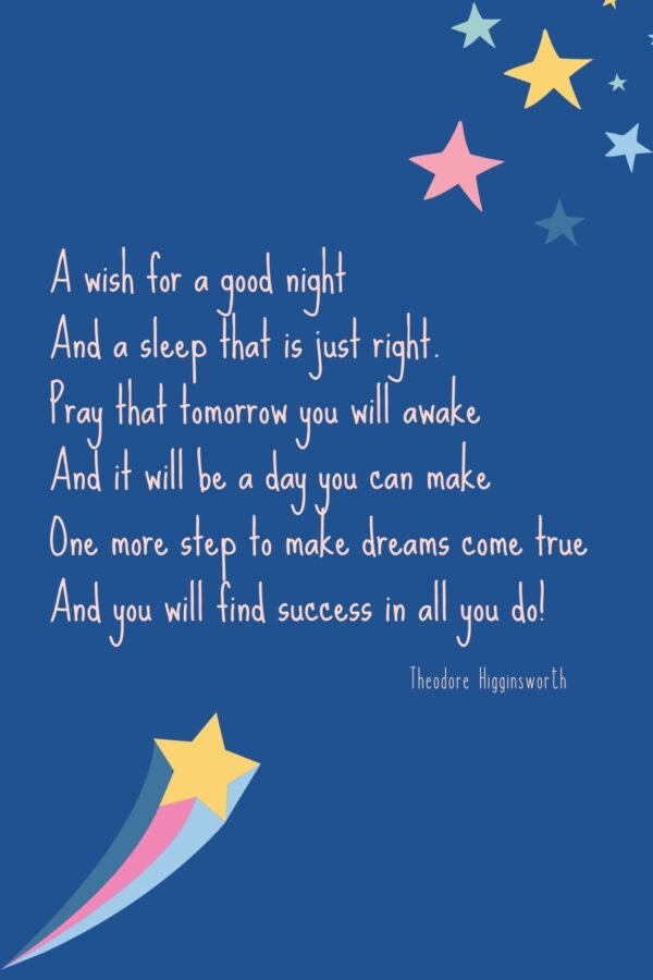 9 Good Night Poems for Friends - Aestheticpoems