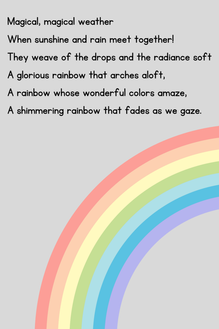 27 Rainbow Poem Ideas And Printable Stanzas - Aestheticpoems