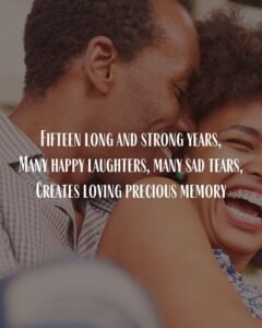 15th Anniversary Poems: The Most Beautiful Examples - Aestheticpoems