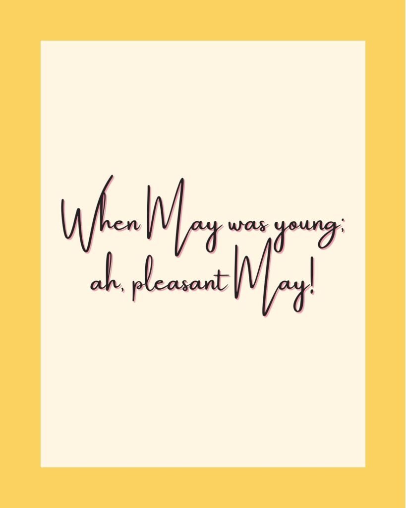 35+ Merriment May Poems - Aestheticpoems
